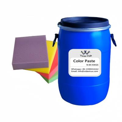 China Purple PU Water-Based Colorant Organic Pigment Paste for Polyurethane Foams - Heavy Metal Free, 100% Compatible for sale