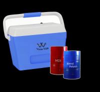 China Isocyanate Polyurethane Raw Material Foam Adhesive with Black Color for sale