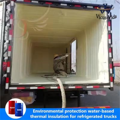 China VS-W01 PU Blend Polyols Spray Foam Insulation Material 310-380 mgKOH/g OH Value 35 kg/m³ Density for sale
