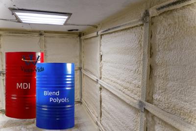 China VI-R02 High Density PU Blend Polyols for Spray Foam Insulation - 310-380 mgKOH/g Hydroxyl Value, 100-200 mPa.s Viscosity for sale