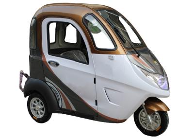 China Handle Steering Wheelbase 1400mm Enclosed Electric Trike for sale