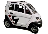 China 60km Travel Range Small Electric Cars , 60V 60Ah Battery Red Colour 4 Wheels Small Battery Car for sale