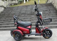 China Lead Acid Battery 50km Travel Three Wheel Electric Scooter for sale