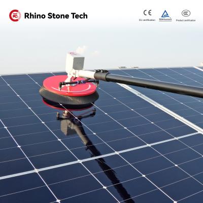 China Battery Powered Solar Panel Cleaning Brush IP65  7.5m PV Cleaner Device for sale
