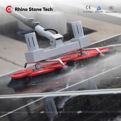 China Water Fed Solar Panel Cleaning Telescopic Brush PV Cleaning Solar System Cleaning Tools for sale