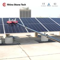 China Carbon Fiber Solar Panel Cleaning Rotating Brush Anti Static   Solar Panel Washing Brush for sale