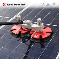 China Semi Automatic Solar Panel Rotating Brush Solar Panel Cleaning Brush System Washing Equipment for sale