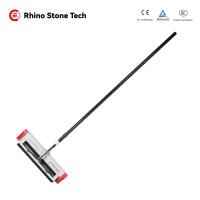 China Rotating Solar Panel Cleaning Brush Dry Wet Washing Rotary Semiautomatic Cleaner RHINO700-EH3 for sale
