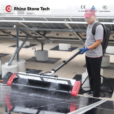 China Powerful 300W Solar Cleaning Brush  Single Roller Photovoltaic Water Fed Equipment for sale