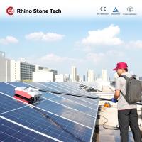 China Extended Reach Solar Cleaning Brush Carbon Fiber Telescopic Rod Anti Static for sale