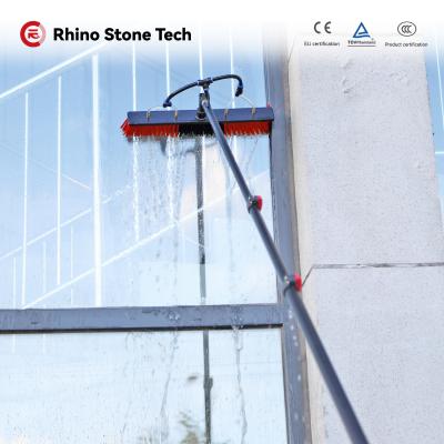 China Aluminum Alloy Water Fed Pole  Extension Telescopic Water Fed Brush High Places for sale