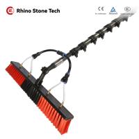 China Lightweight Smart Water Fed Extension Pole Glass Window Solar Cleaning Brush for sale