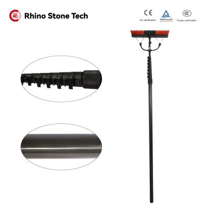 China Solar Arrays​ Water Fed Pole Rooftop Solar Panel Cleaning Telescopic Brush Odm for sale