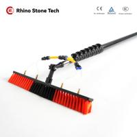 China Nylon Water Fed Pole 3.36kg - 5.8kg Solar Panel Cleaning Brush for sale