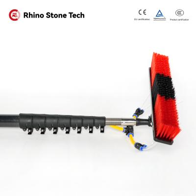 China Carbon Fiber Window Cleaner Pole High Glass Water Fed Window Cleaning Kit OEM for sale