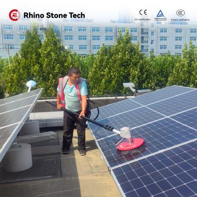 China Water Fed Pole  Solar Panel Cleaning Brush 360R/Min Dry Wet Solar Power Cleaning Service for sale