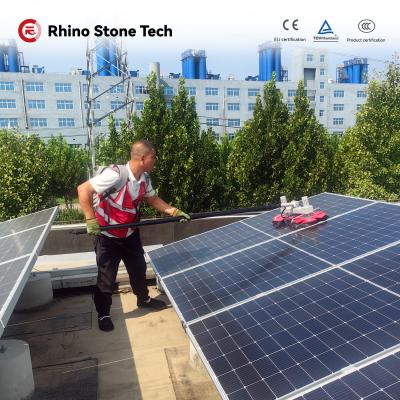 China Plug In Double Disc Solar Panel Rotating Brush Double Disc Solar Pv Module Cleaning 3.6M for sale