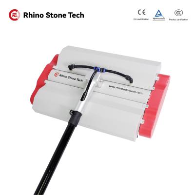China Telescopic Pole Solar Panel Care Product Electric Roller Brush Handheld Anti Dust for sale
