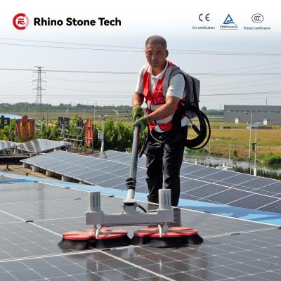 China Cord Powered Solar Panel Rotating Brush 5.4m 7.5m  Residential Solar Panel Cleaning for sale