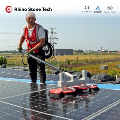 China 3.6m 5.4m Solar Panel Rotating Brush 0.3KW  Solar Cleaning Solutions Equipment for sale