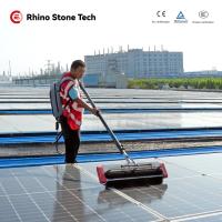 China 2025 Best Roller Brush Water / Dry Solar Panel Cleaning Battery Power Supply RHINO700-EH3 for sale