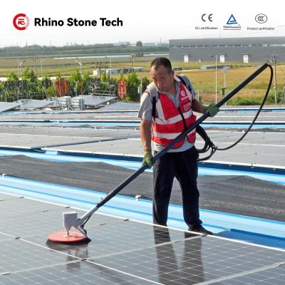China 3.6m 5.4m 7.5m Solar Panel Cleaning Tools  Rotating Solar Panel Cleaning Brush for sale