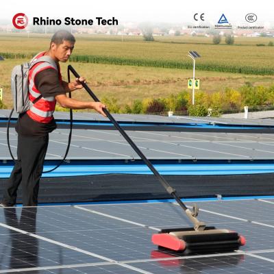 China White Solar Panel Cleaning Roller Brush Pv Photovoltaic System Equipment Kits for sale
