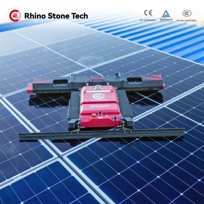 China Automatic Remote Control Solar Panel Cleaning System Crawler Robot for PV Power Dust Removal Solution for sale
