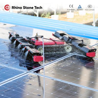China Remote Control Crawler Cleaner, Waterproof Modular Photovoltaic Cleaning Robot with Sensors for Solar Arrays, Semi-Automatic Solar Panel Cleaning System for sale