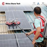 China Solar Panel Washer Electric Rotary Brush Photovoltaic Pollution Eliminate Solution PV Best Cleaner for sale