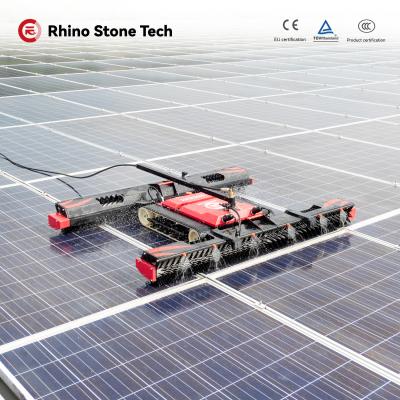 China Remote Controlled PV Module Cleaner Robot for Power System Generation Promotion Tools Drit Washing Solution for sale