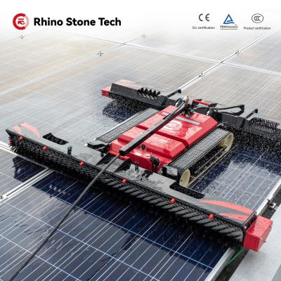 China Smart Solar Cleaner Automated Solar Cleaning Robot with Automatic Water Spray Autonomous Robotic PV Washer for sale