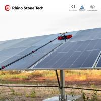 China Retractable Aluminum Pole Telescopic Solar Panel Cleaning Brush with Water Fed Pole for Window Cleaning for sale