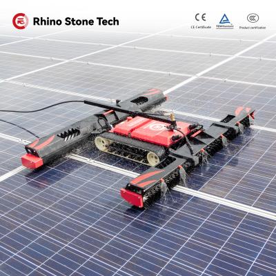 China Rotating Brushes Washing Solar Panel Cleaning Robot for industrial Commercial Solar Farm Power Plant Clean Machine for sale