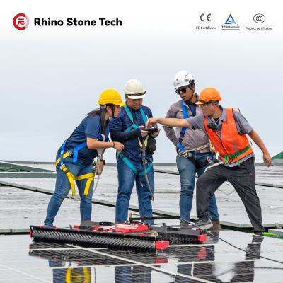 China Solar Panel Cleaning Machine PV Stain Removal System Photovoltaic Units Washing Cleaner for Commercial Industrial Solar Farm for sale