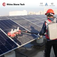 China Disc Rotating Solar Panel Cleaning Brush Machine Robot Photovoltaic Power System Clean Device PV Panel Cleaner with Water-Fed for sale