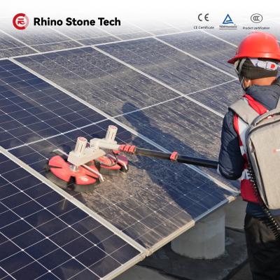 China Brushless Motor Industrial Facilities Rotary Solar Panel Cleaning Brush for PV Module Photovoltaic Farm Array Generation System Handheld Kit for sale