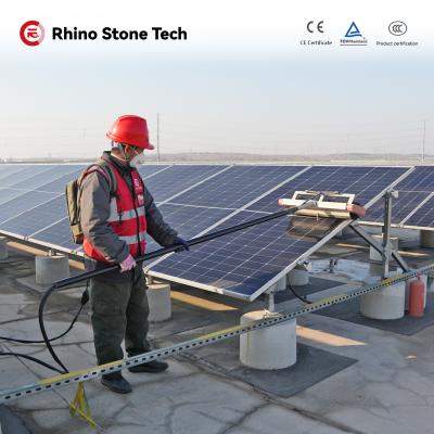 China Innovative Photovoltaic Farm Washing System Solar Panel Cleaning Brush PV Cleaner Lithium Battery Power Version for sale
