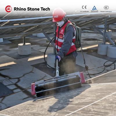 China Anti-Skid Portable Solar Panel Structure Washing Kit PV Module Photovoltaic Farm Array Maintenance Tool Handheld Appliance Electric Roller Cleaning Brush for sale