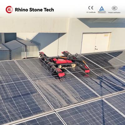 China Crawler Tracker Commercial and Industry Photovoltaic Cleaning Machine Portable Solar Panel Cleaning Robot for Solar Farm for sale