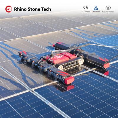 China Solar Panel Cleaning Brush Automatic Solar Panel Cleaning Machine Equipment Remote Remote Control PV Cleaning Robot for sale