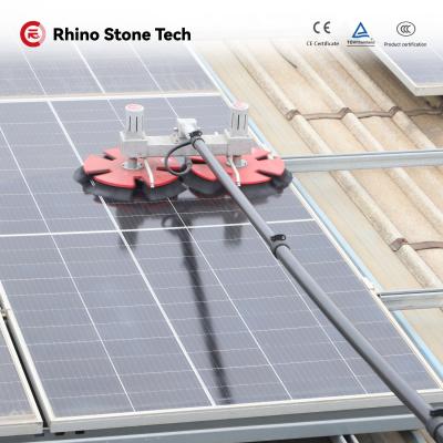 China Solar Panel Cleaning Equipment Spare Parts Double Heads Cleaning Rotating Brush for sale