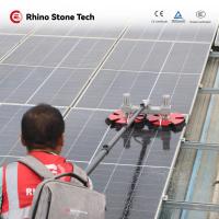 China Innovative Double-Head Water Flow Pole Strong Cleaning Brush Solar Panel Cleaning Machine for sale