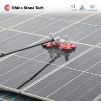 China Dual-Disc Solar Panel Cleaning Brush with Carbon Fiber Telescopic Pole and 360 RPM Brushless Motor for sale