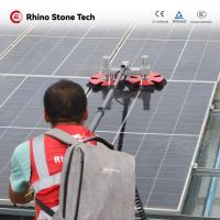 China Factory Direct Solar Cleaning Equipment Electric Photovoltaic Panel Cleaning Brush Double Head Solar Panel Cleaning Brush with Telescopic Rod for sale