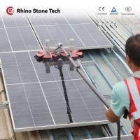 China 360 RPM Solar Panel Cleaning Brush with Carbon Fiber Telescopic Pole and Dual-Motor Balanced Drive for PV Module Cleaning for sale