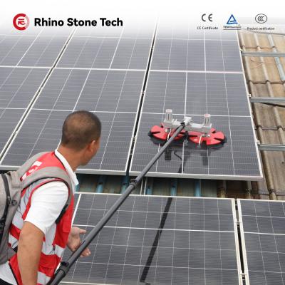 China Solar Panel Cleaning Brush with Dual Disc Five Petal Brush Head for Safe Photovoltaic Panel Maintenance and Dust Removal for sale