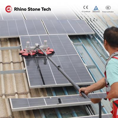 China Photovoltaic Cleaning Brush with Carbon Fiber Telescopic Rod Dual Brushless Motor and Five-Lobe Brush Head for Solar Panel Cleaning for sale