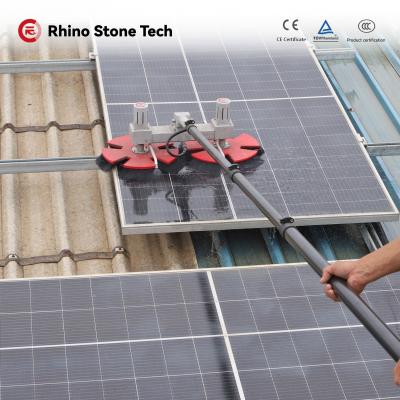 China Solar Panel Cleaning Brush with Anti Static Nylon Bristles and Dual Brushless Motors for Smooth and Solar Panel Cleaning for sale