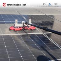 China Battery-Powered Solar Panel Cleaning Brush Water-Fed Telescopic Pole Solar Cleaning Machine for sale
